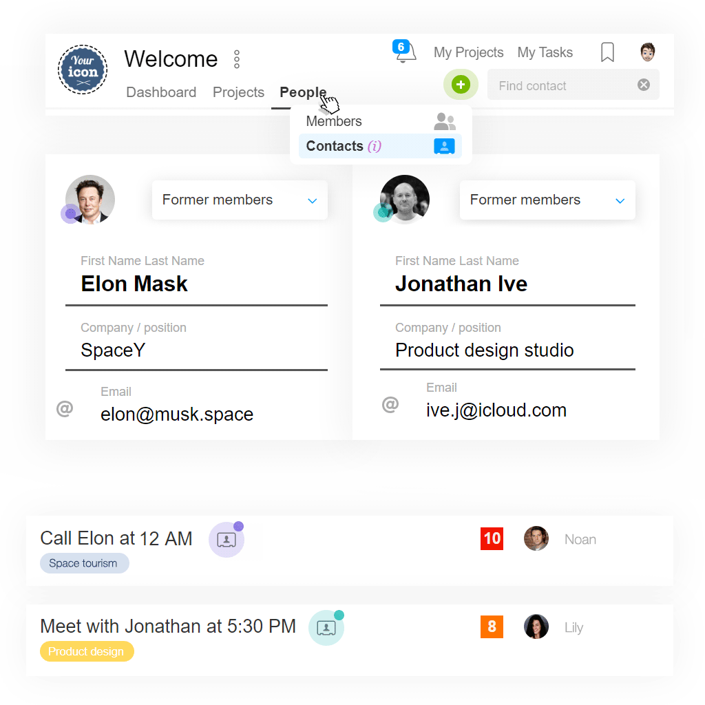 CRM and Project management software | Worksection