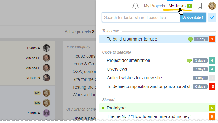 Worksection - guide for employee. Tasks setting