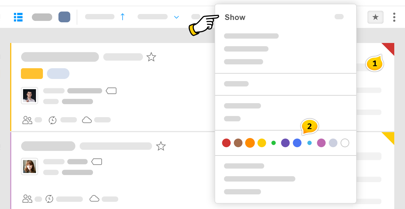 Colors and Labels of Projects, Filters and Other Improvements ...
