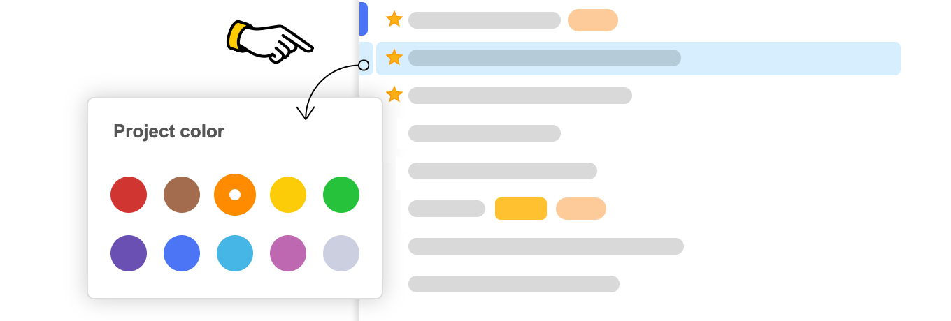 Colors and Labels of Projects, Filters and Other Improvements ...