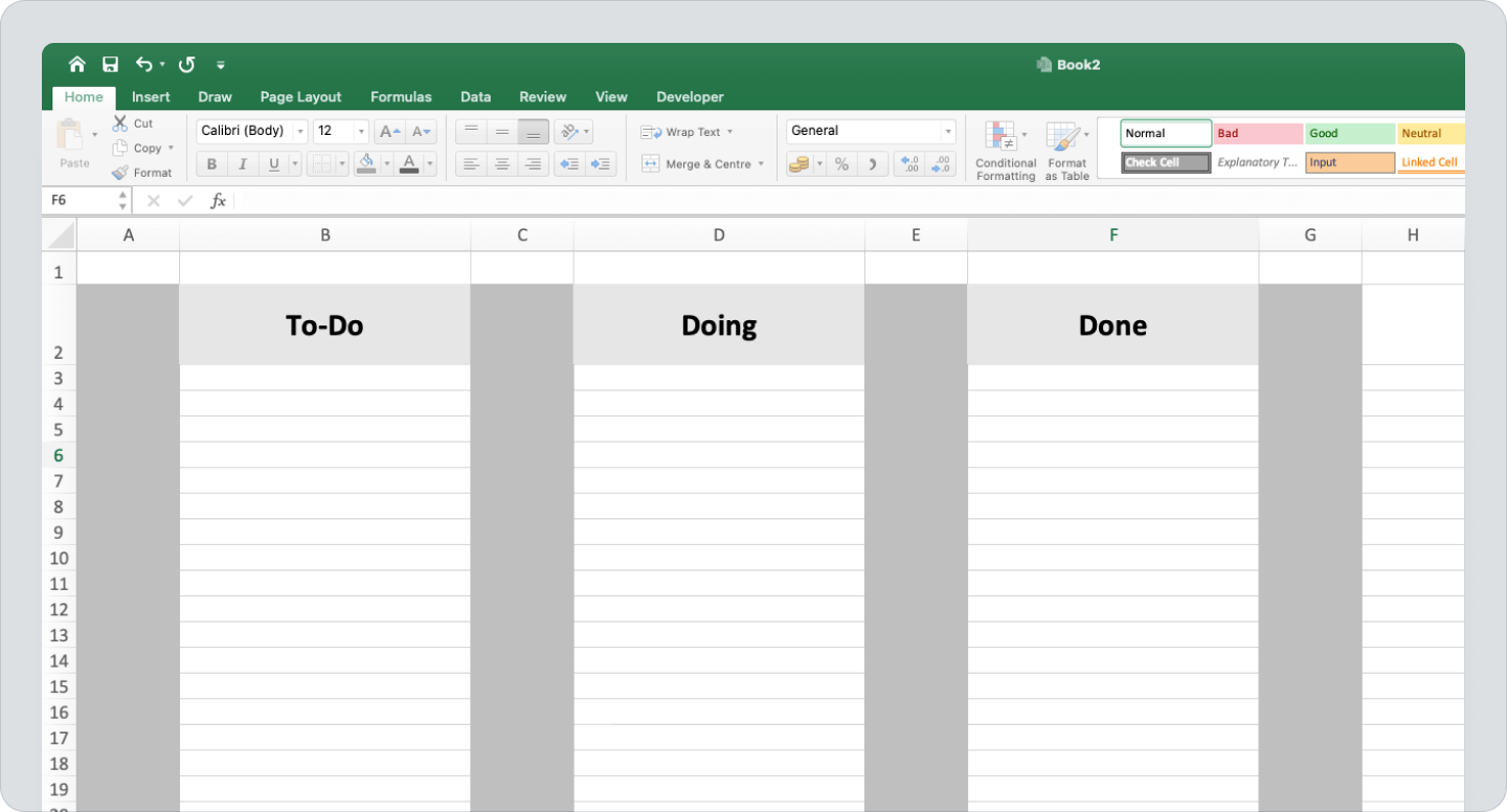 How to create a kanban board in Excel, Teams, Notion, Azure, Worksection