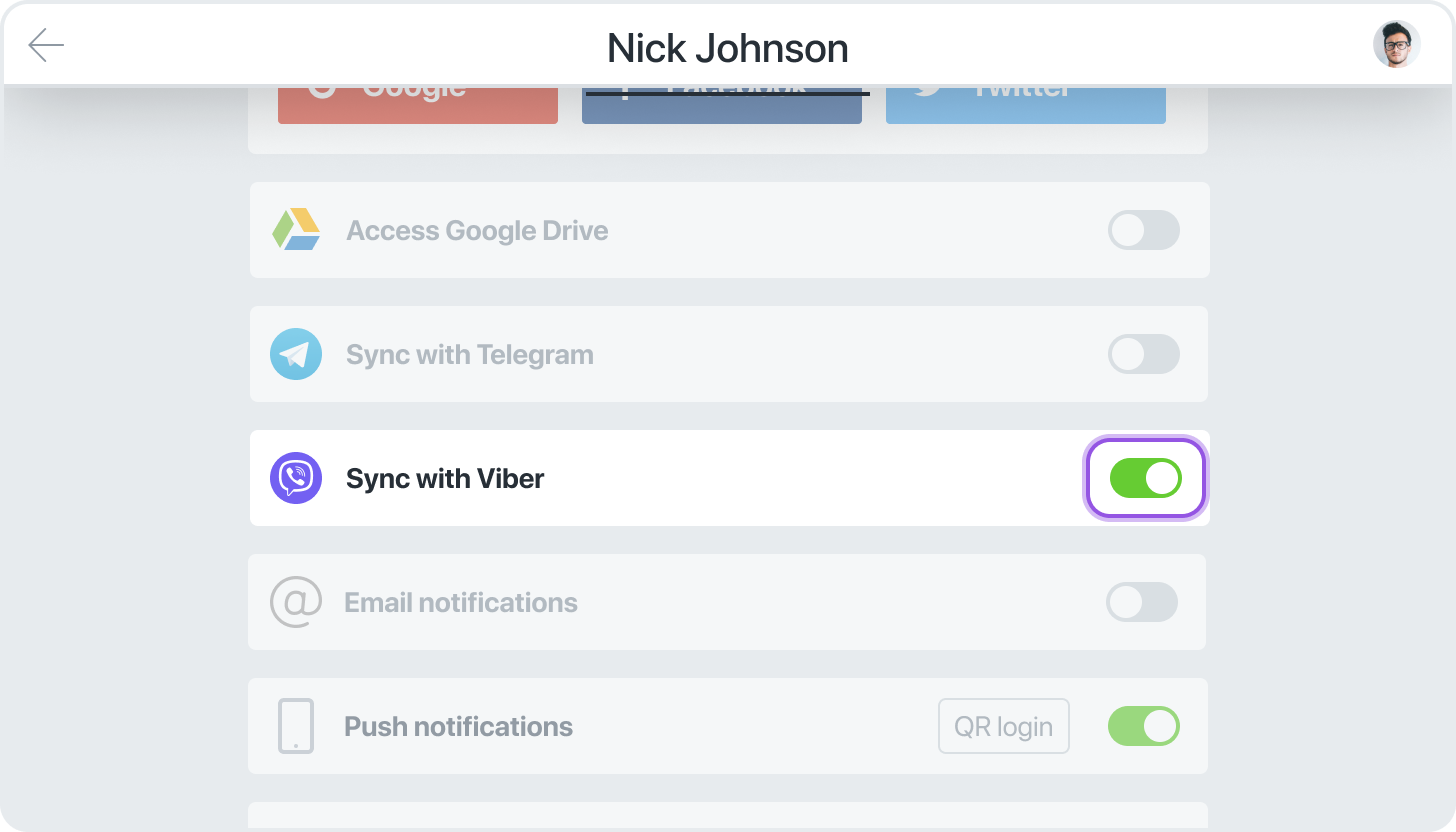 Integration with Viber — Worksection Blog
