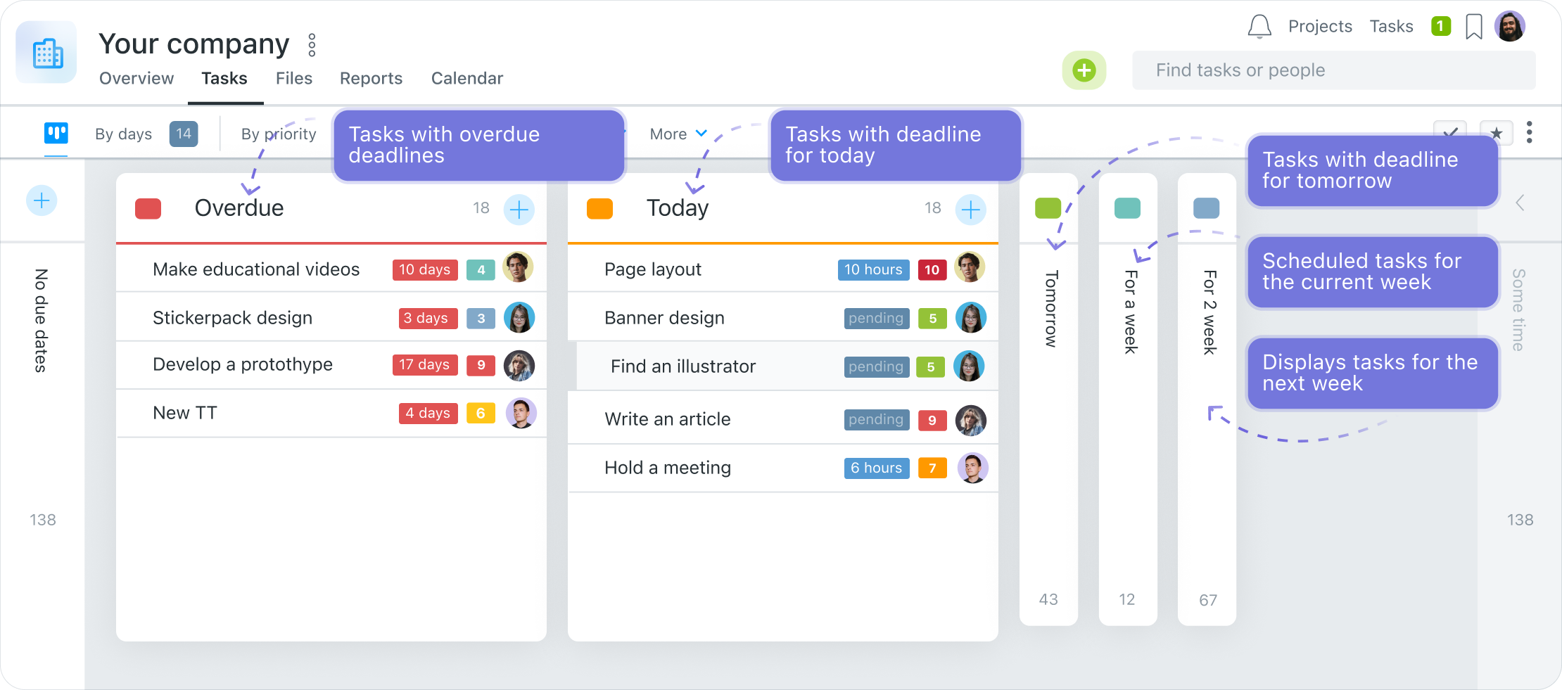 Worksection Kanban updates: project Kanban, due dates Kanban and new ...