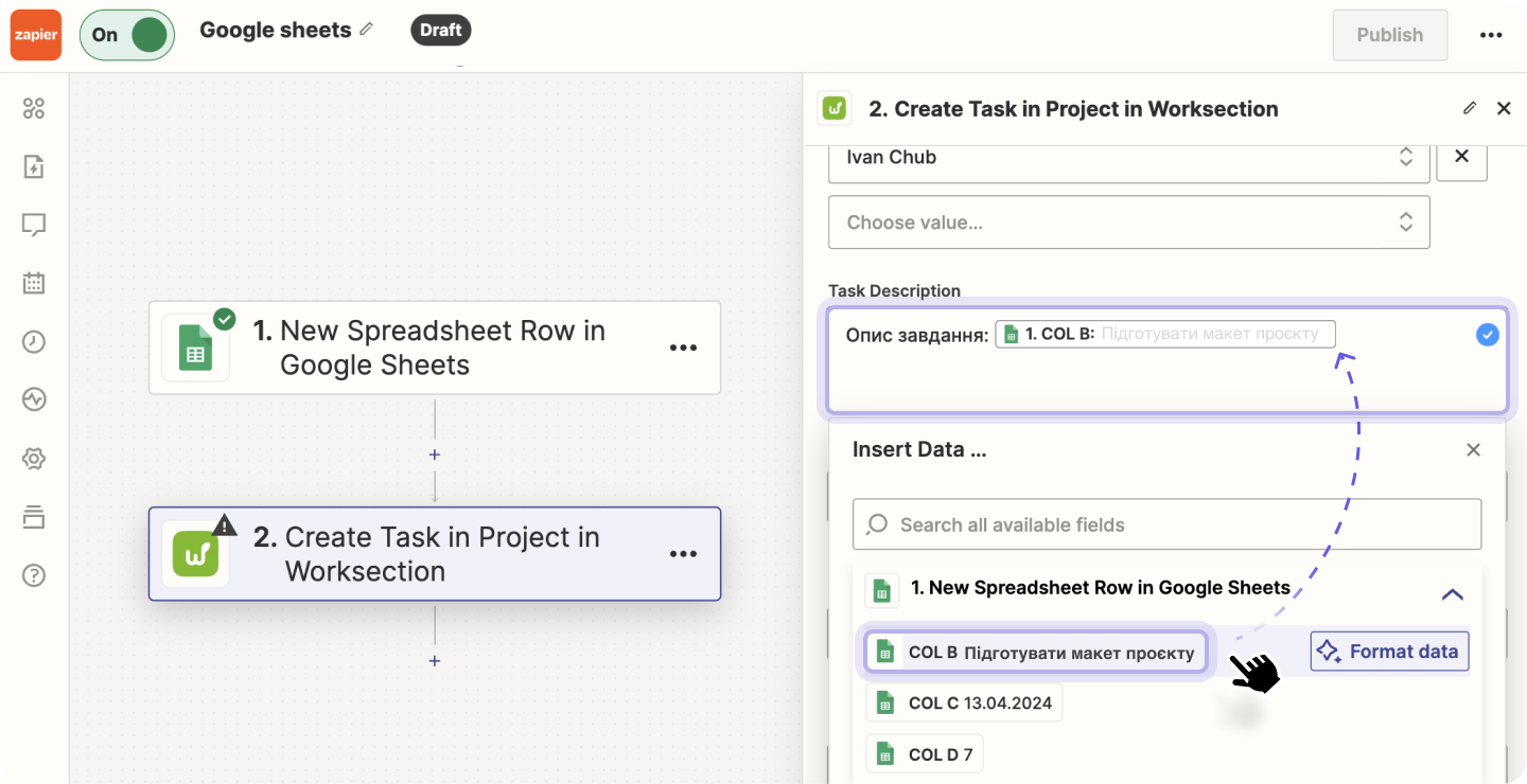 Автоматизація постановки завдань: Google Sheets + Worksection - Блог системи управління ...