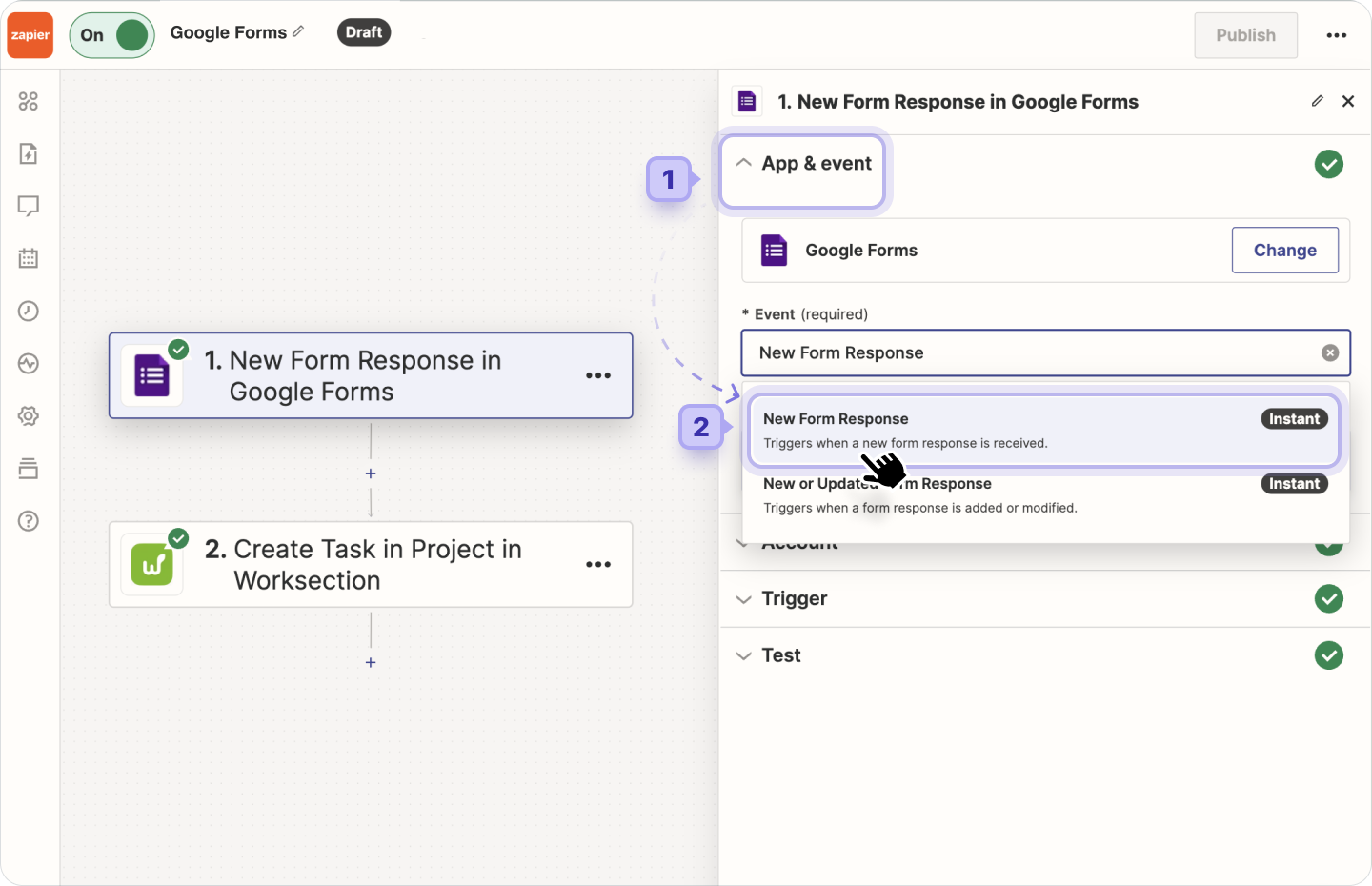 Проста автоматизація Google Forms у Worksection - Блог системи управління проектами Worksection