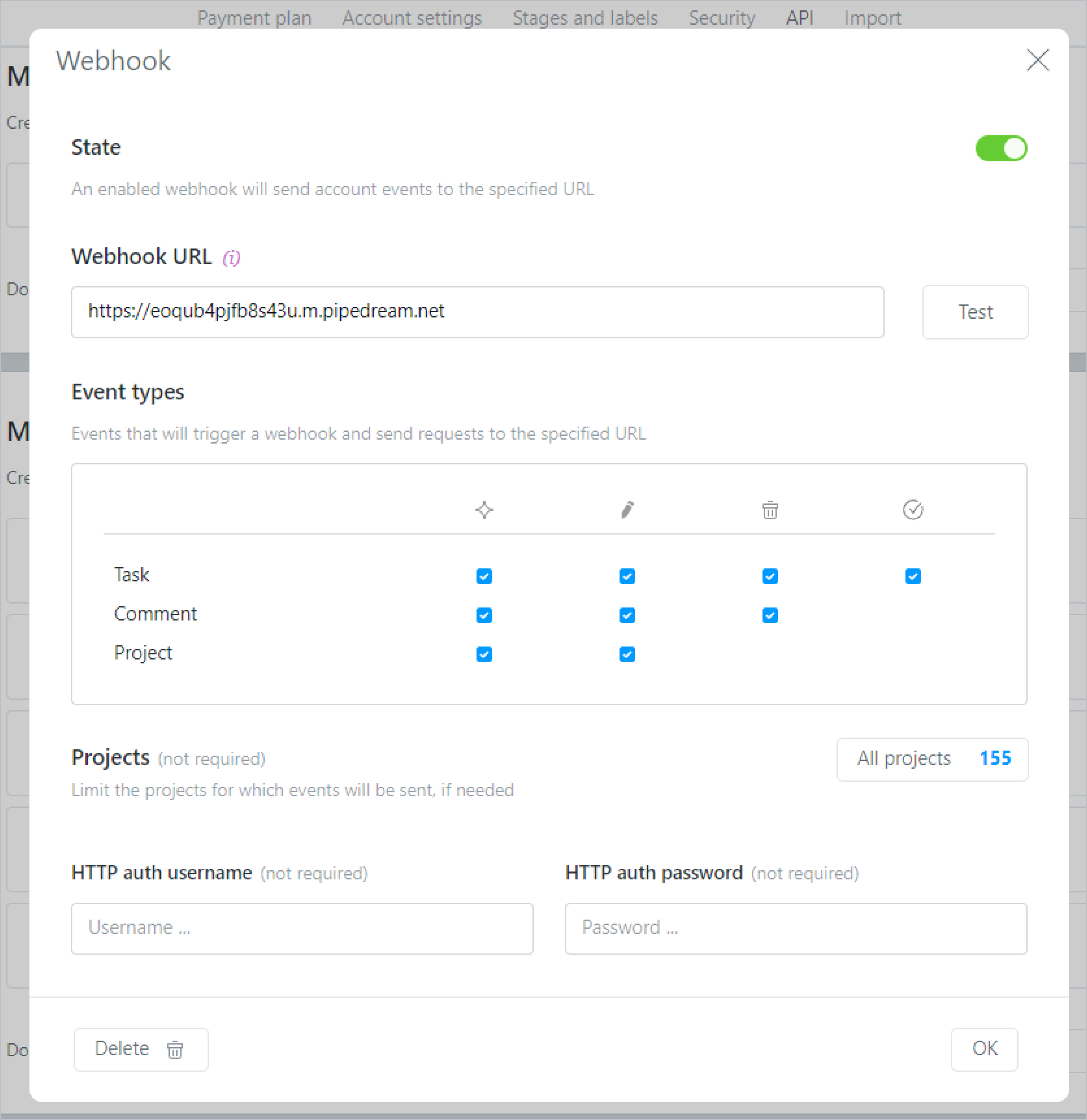 Knowledge base - Webhooks